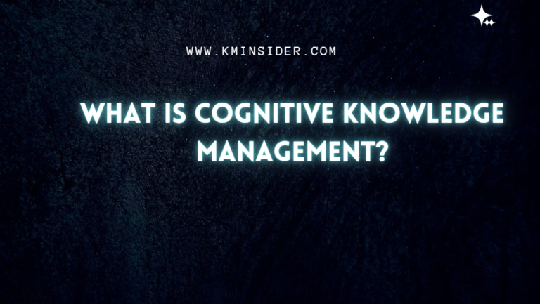 What is Cognitive Knowledge Management?